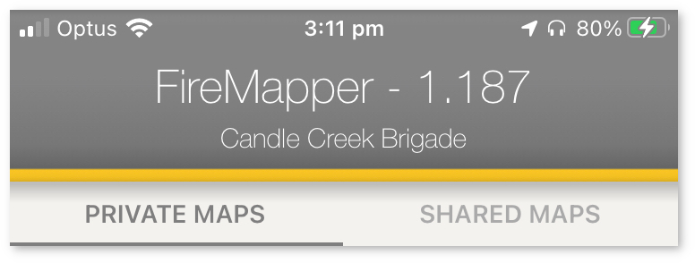 Main Menu Screen — FireMapper Enterprise Manual documentation